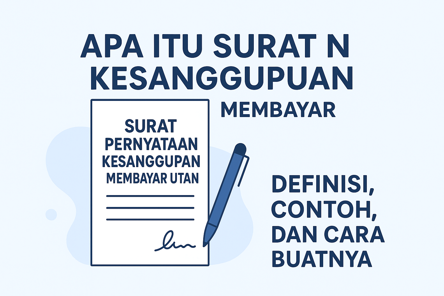 Surat Pernyataan Kesanggupan Membayar Utang: Definisi, Contoh, dan Cara ...